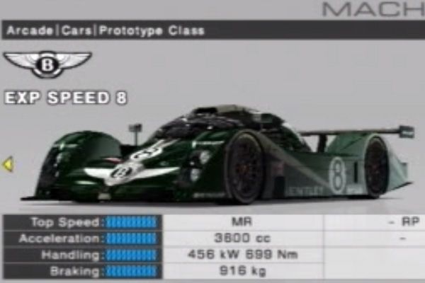 IGCD.net: Bentley EXP Speed 8 in R: Racing Evolution