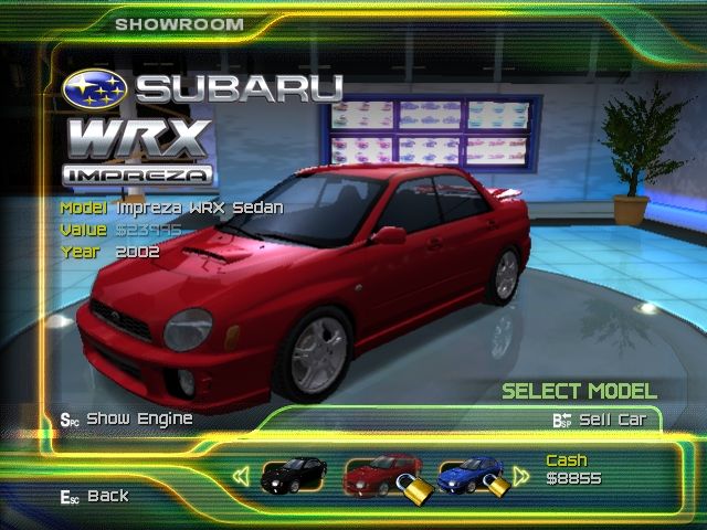 IGCD.net: Subaru Impreza in SRS: Street Racing Syndicate