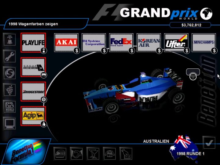 IGCD.net: Benetton B198 Mecachrome in Grand Prix World