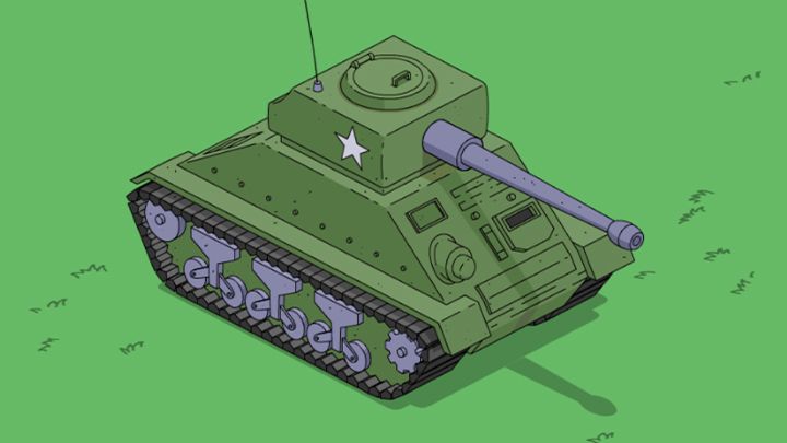 IGCD.net: Fisher M4A2 'Sherman' in The Simpsons: Tapped Out