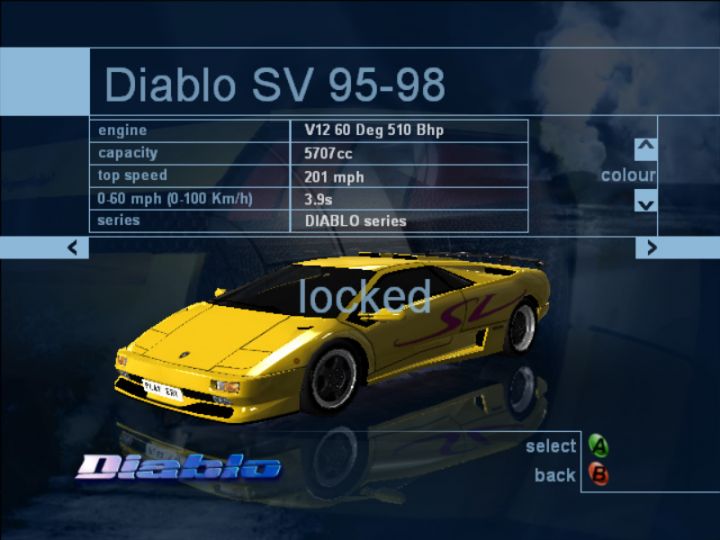 IGCD.net: Lamborghini Diablo SV in Lamborghini