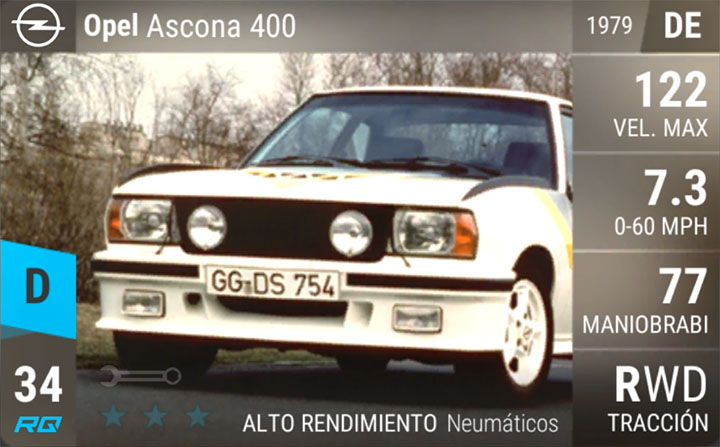 IGCD.net: Opel Ascona 400 in Top Drives