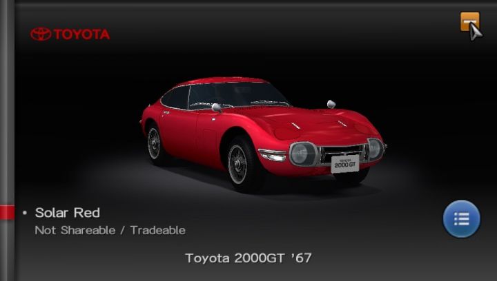 IGCD.net: Toyota 2000GT in Gran Turismo