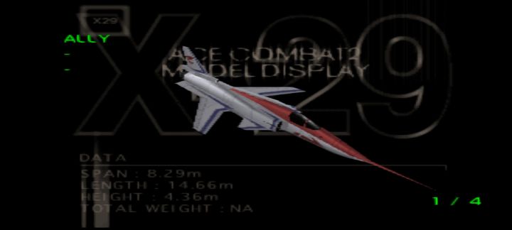 IGCD.net: Grumman X-29A in Ace Combat 2