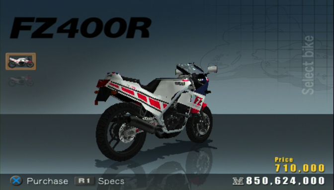 IGCD.net: Yamaha FZ 400 R in RS II: Riding Spirits II